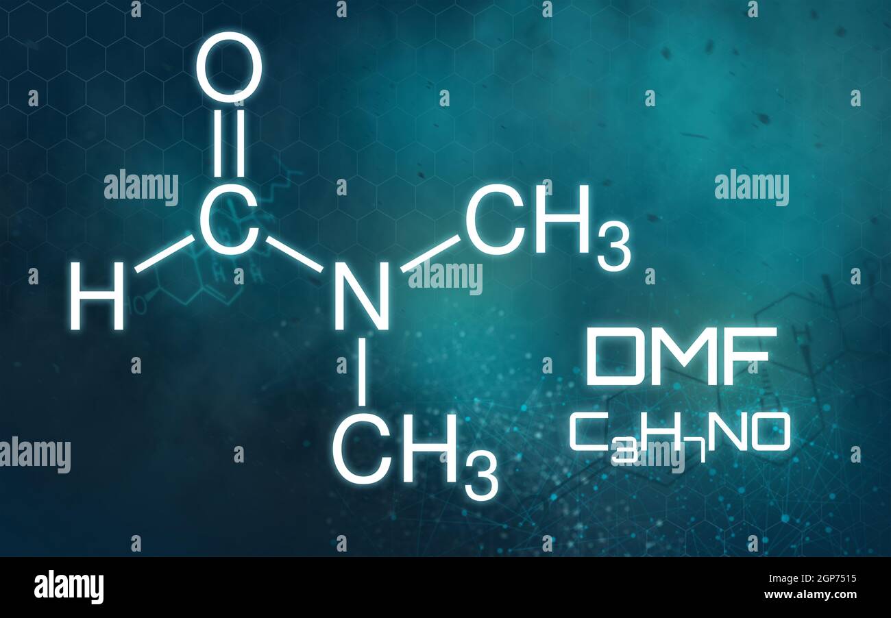 Dimethylformamide dmf molecule chemical structure Banque de ...
