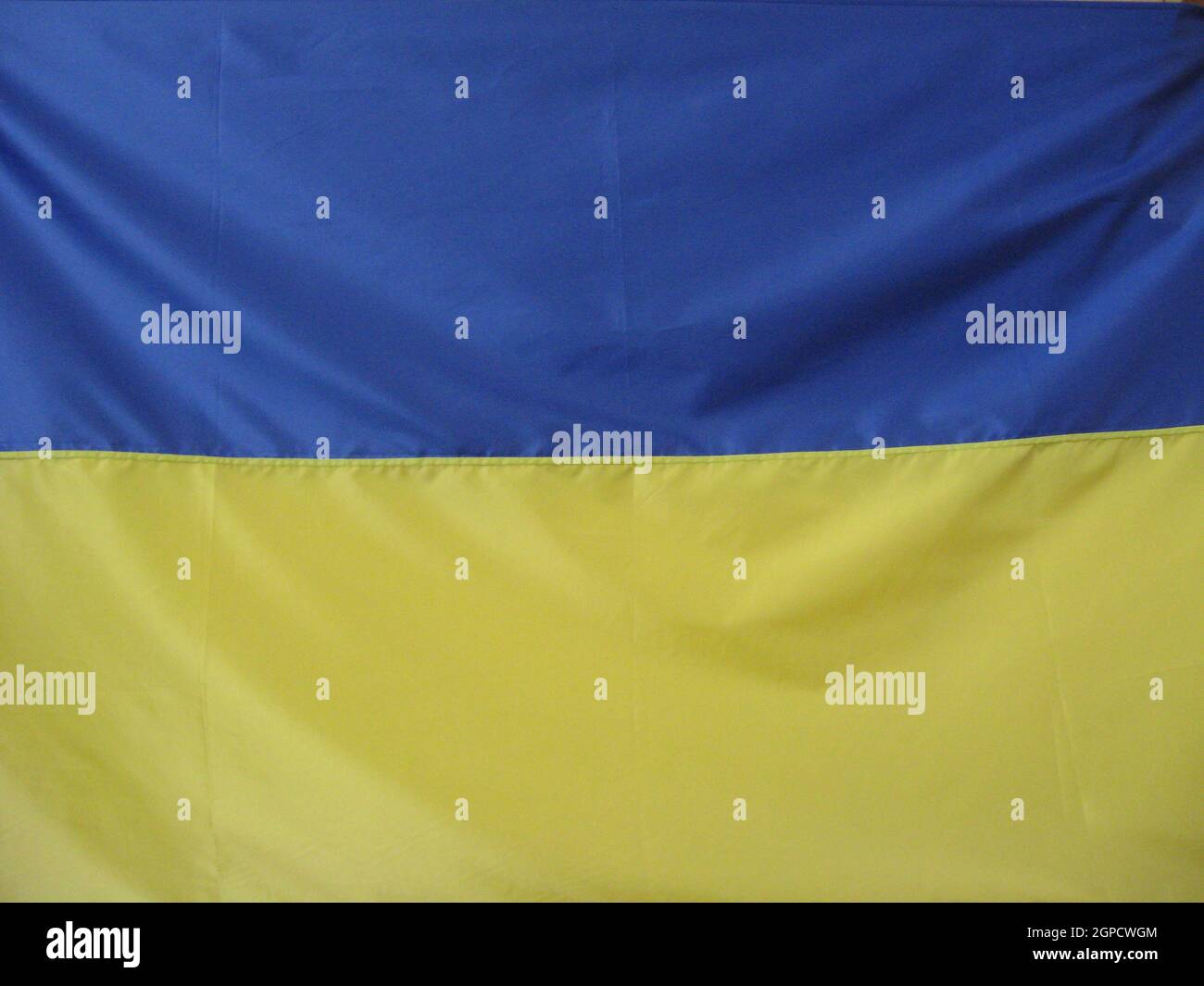 Drapeau officiel de l'Ukraine. Deux bandes de symbole national. Drapeau ...