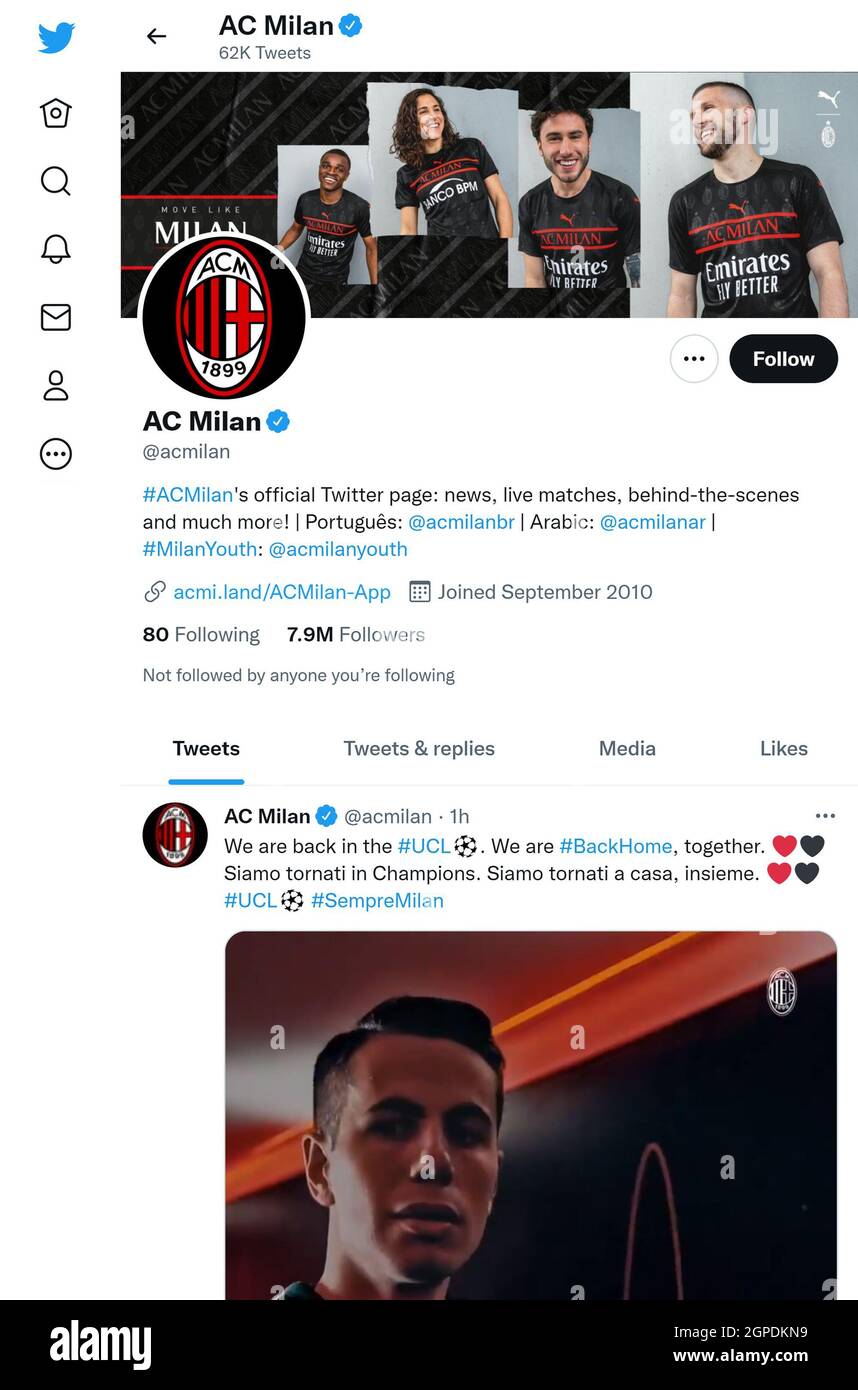 équipe ac milan Banque de photographies et d’images à haute résolution ...