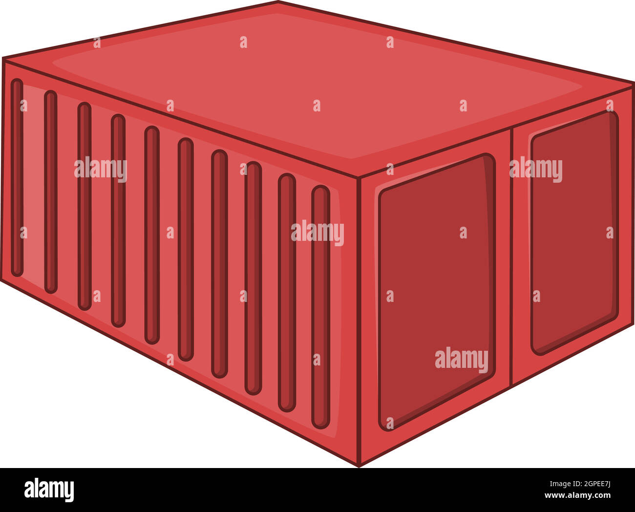 Container ship cartoon illustration Banque de photographies et d’images ...
