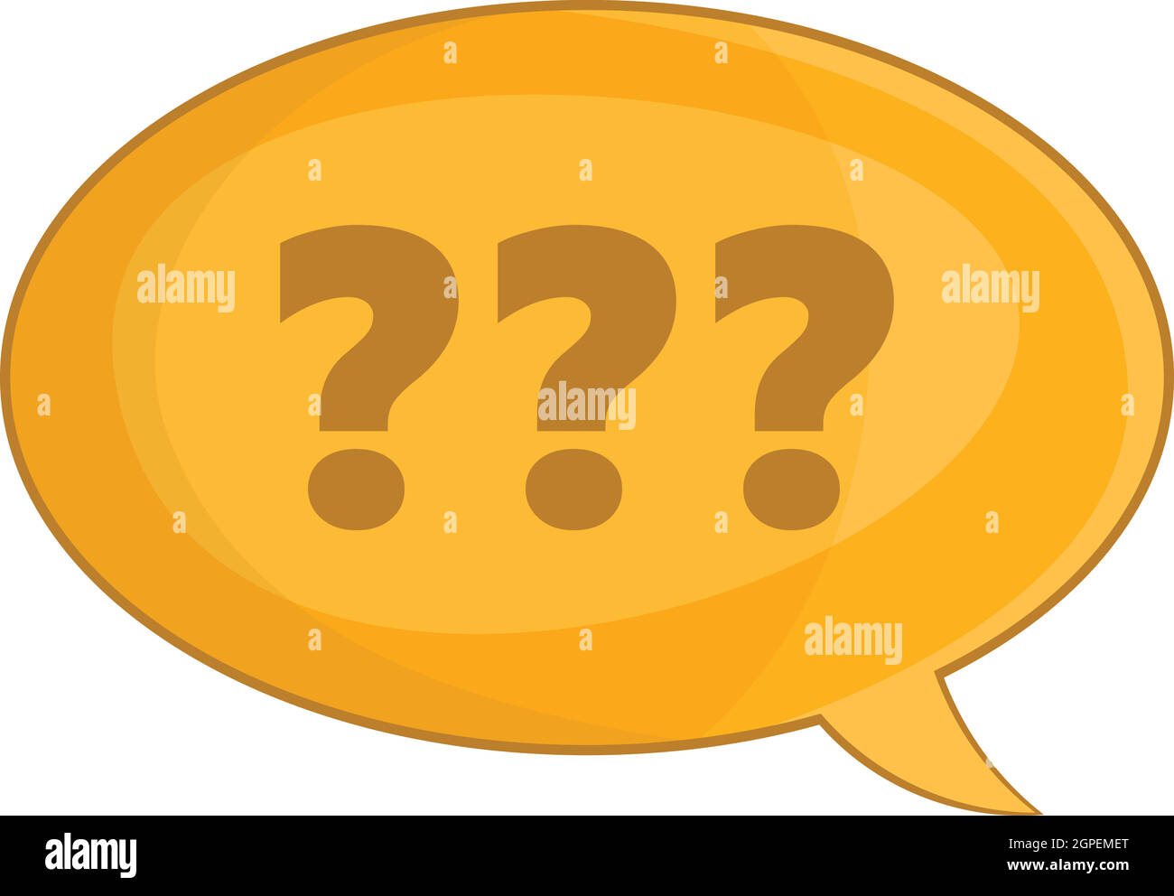 Cartoon question mark Banque d'images vectorielles - Alamy