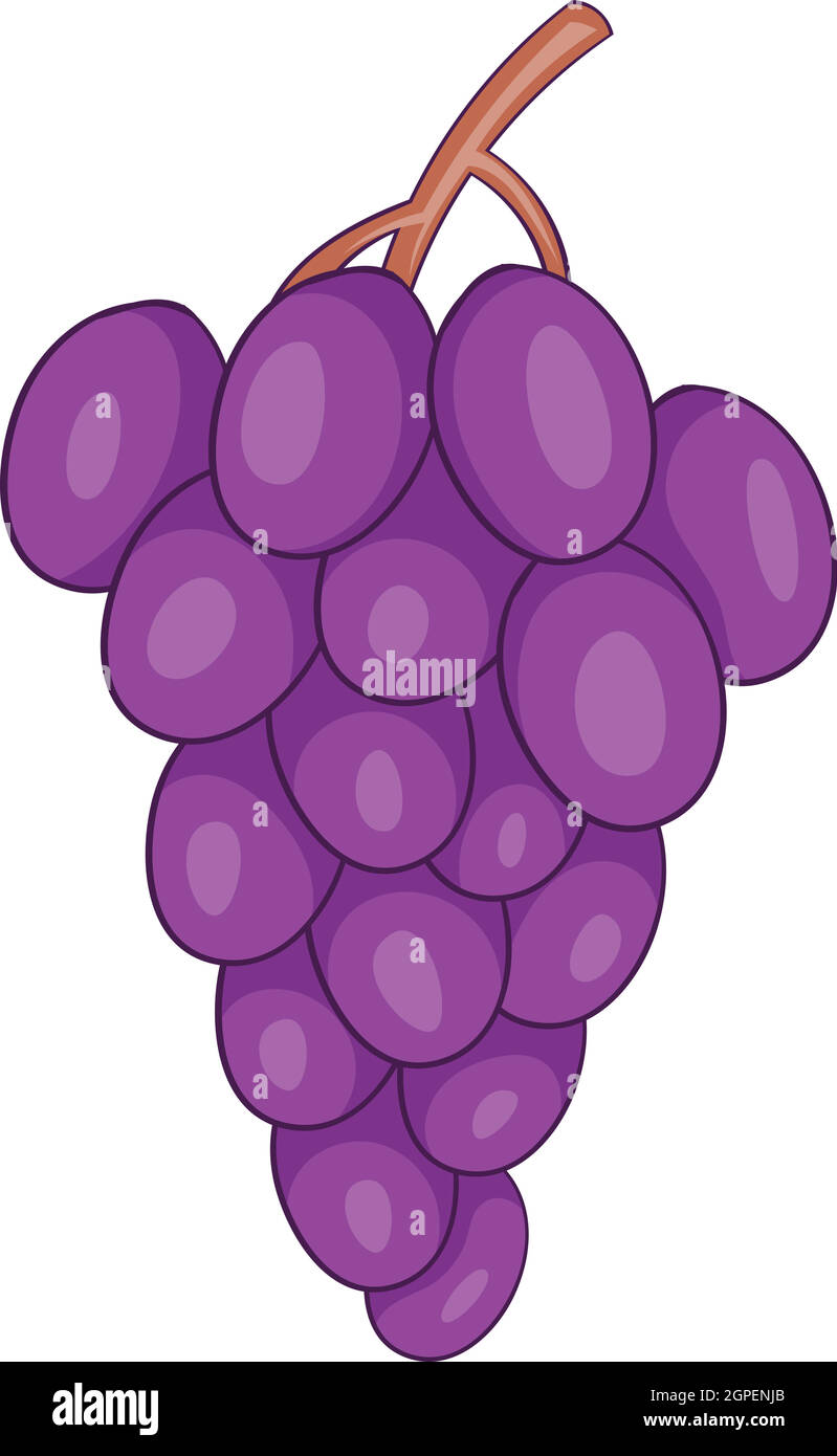 L'icône de raisin, cartoon style Image Vectorielle Stock - Alamy