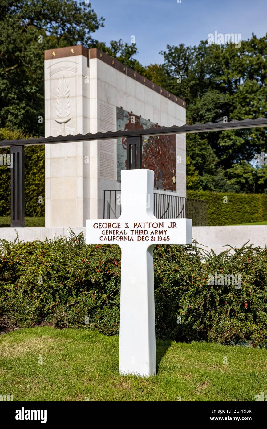 HAMM, LUXEMBOURG - 22 septembre 2021: Cimetière américain et Mémorial ...