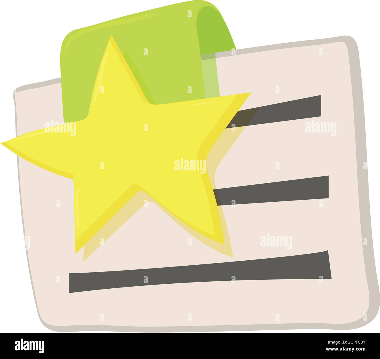 Checklist cartoon Banque d'images vectorielles - Alamy
