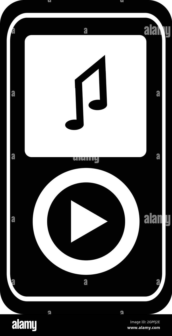 Music player icon Banque d'images vectorielles - Alamy