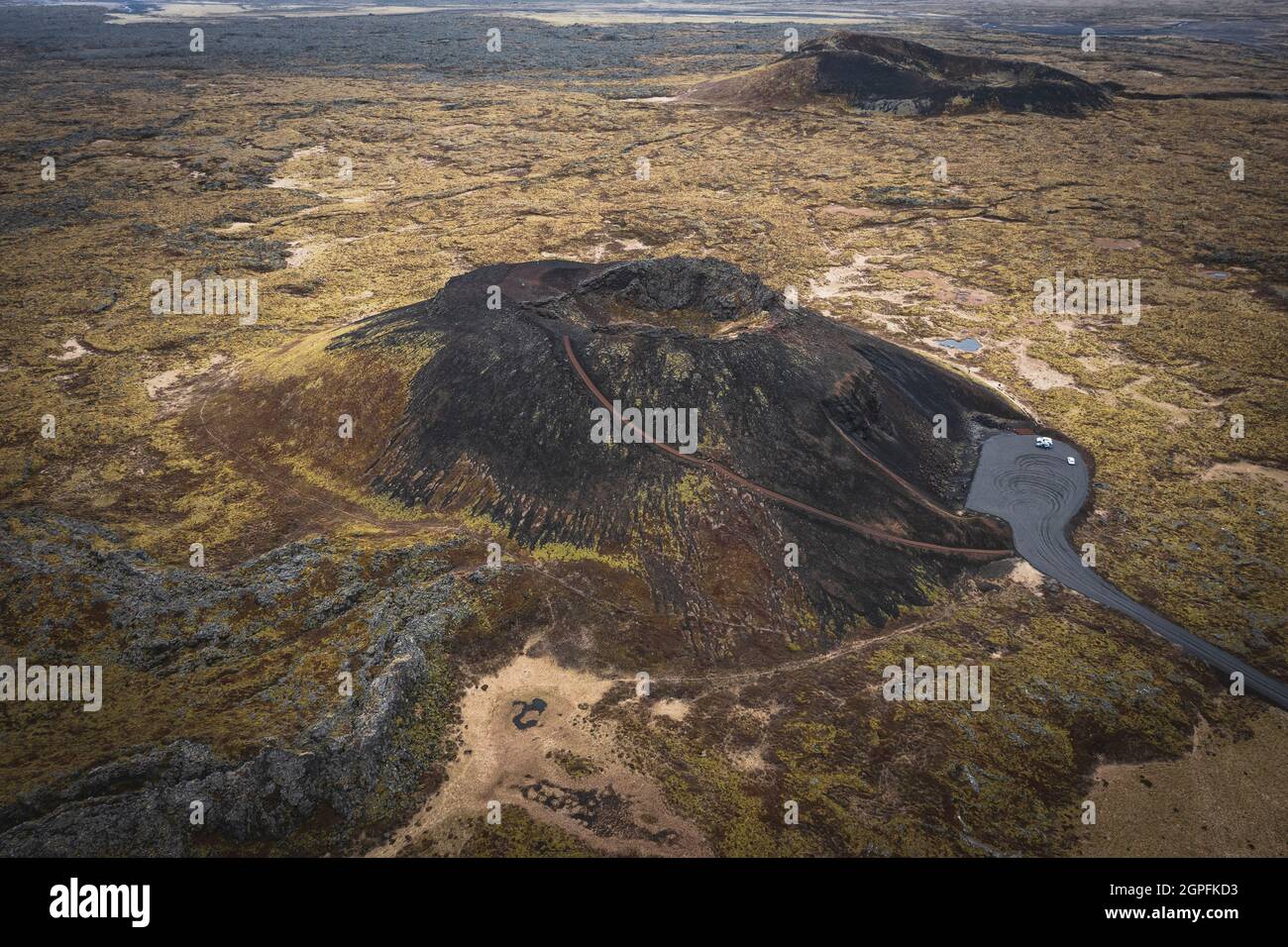 Saxholl volcano crater Banque de photographies et d’images à haute ...