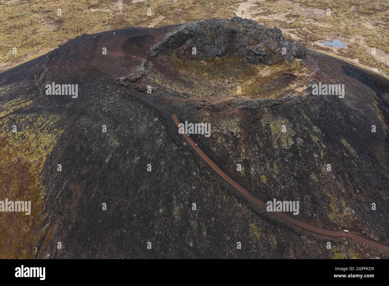 Saxholl volcano crater Banque de photographies et d’images à haute ...