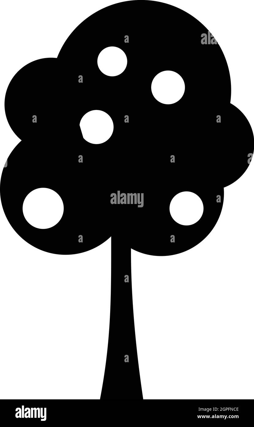 Arbre avec fruit Banque d'images vectorielles - Alamy