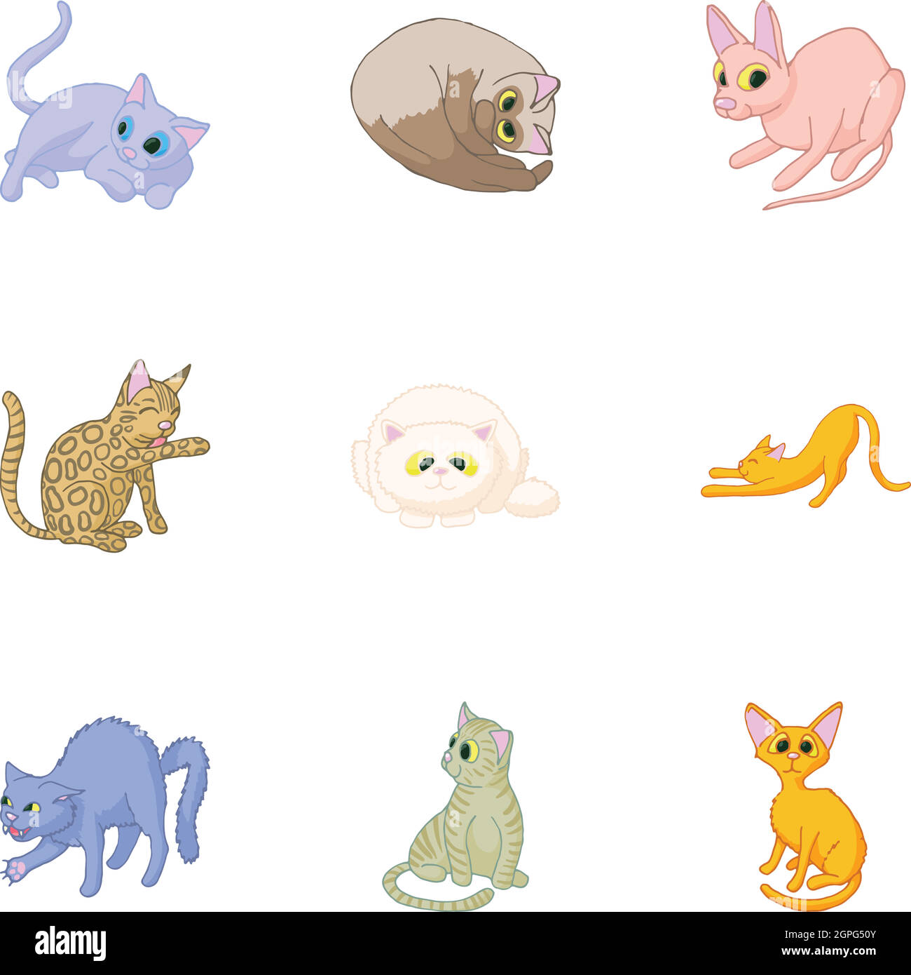 Beau minou Banque d'images vectorielles - Alamy