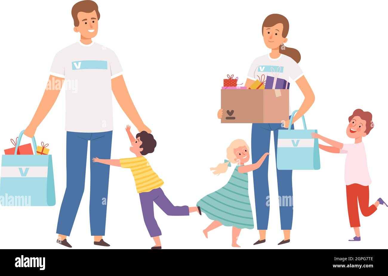 Visiter l'orphelinat Banque d'images vectorielles - Alamy