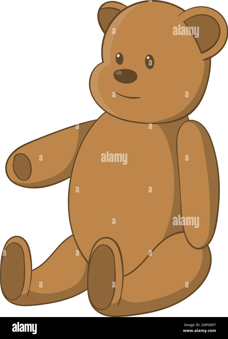 Cute baby brown bear cartoon Banque d'images vectorielles - Alamy