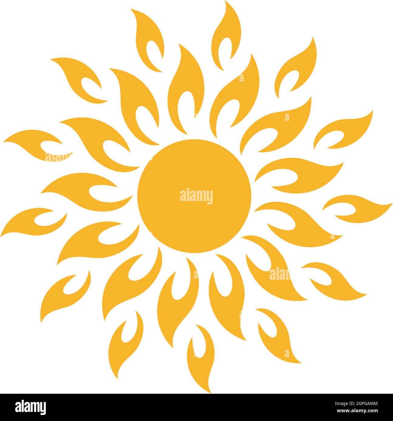 Solaire fleur Banque d'images vectorielles - Alamy