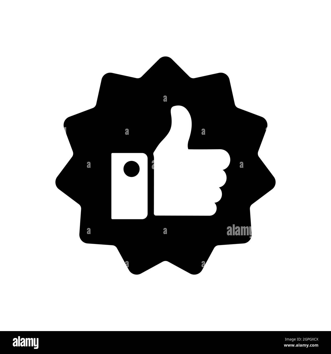 Signe du pouce levé Banque d'images noir et blanc - Alamy