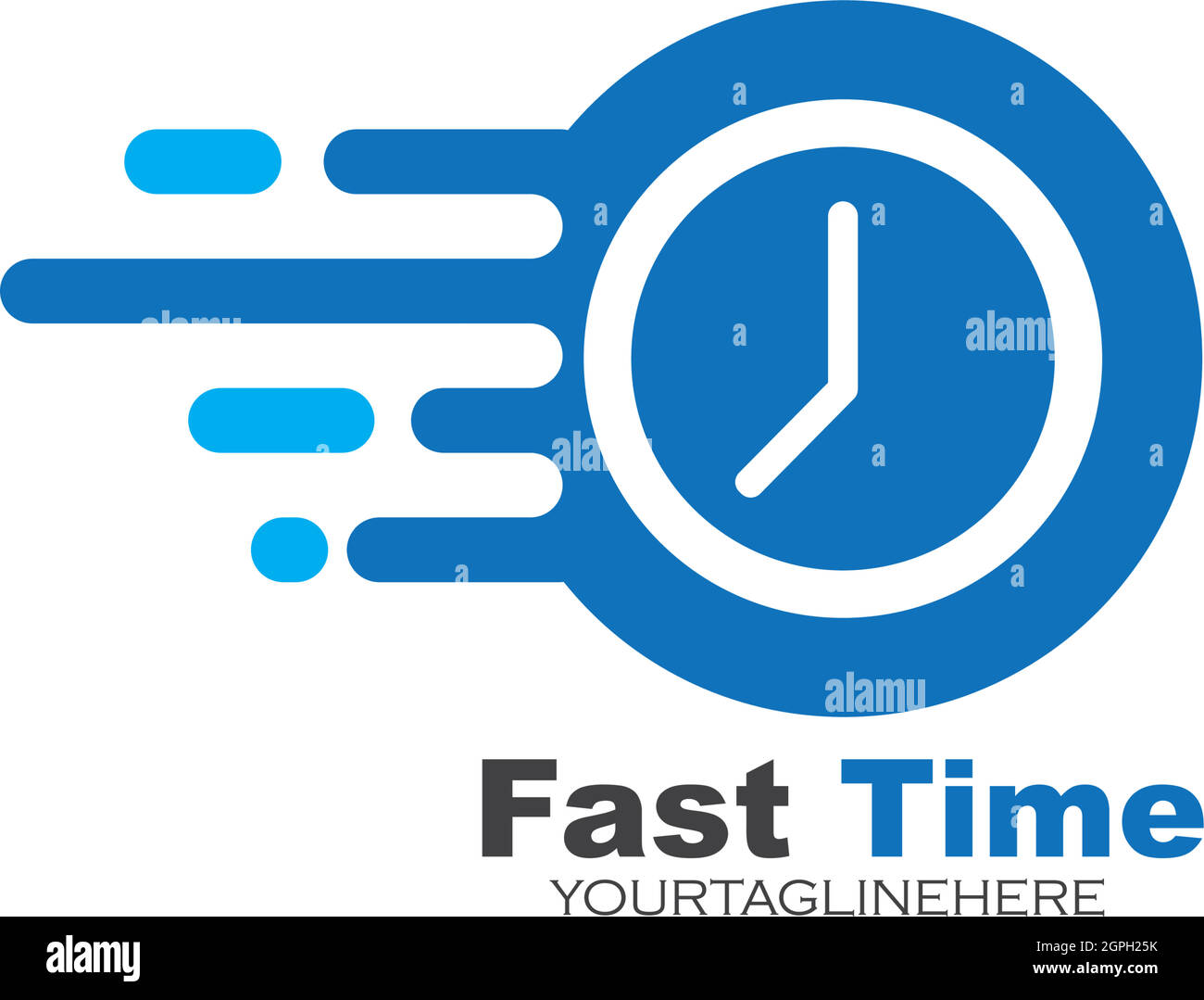 Logo du temps Banque d'images vectorielles - Alamy