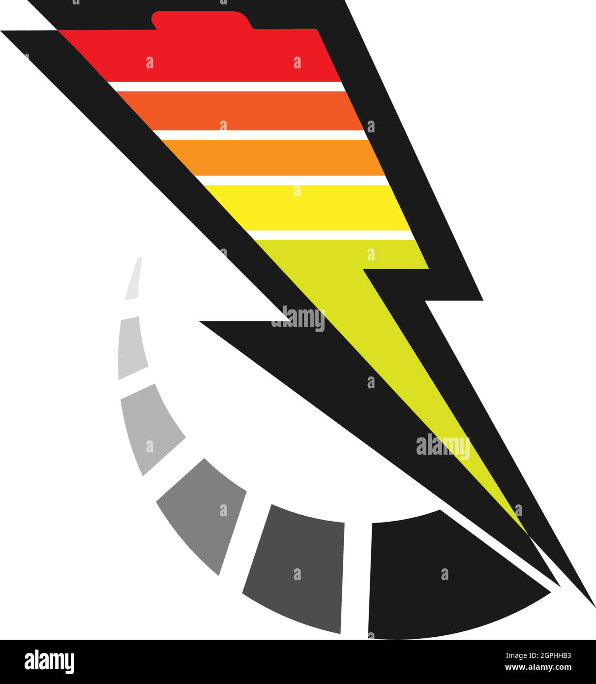 Symbole de puissance symbole d'éclair logo vecteur de conception Image ...