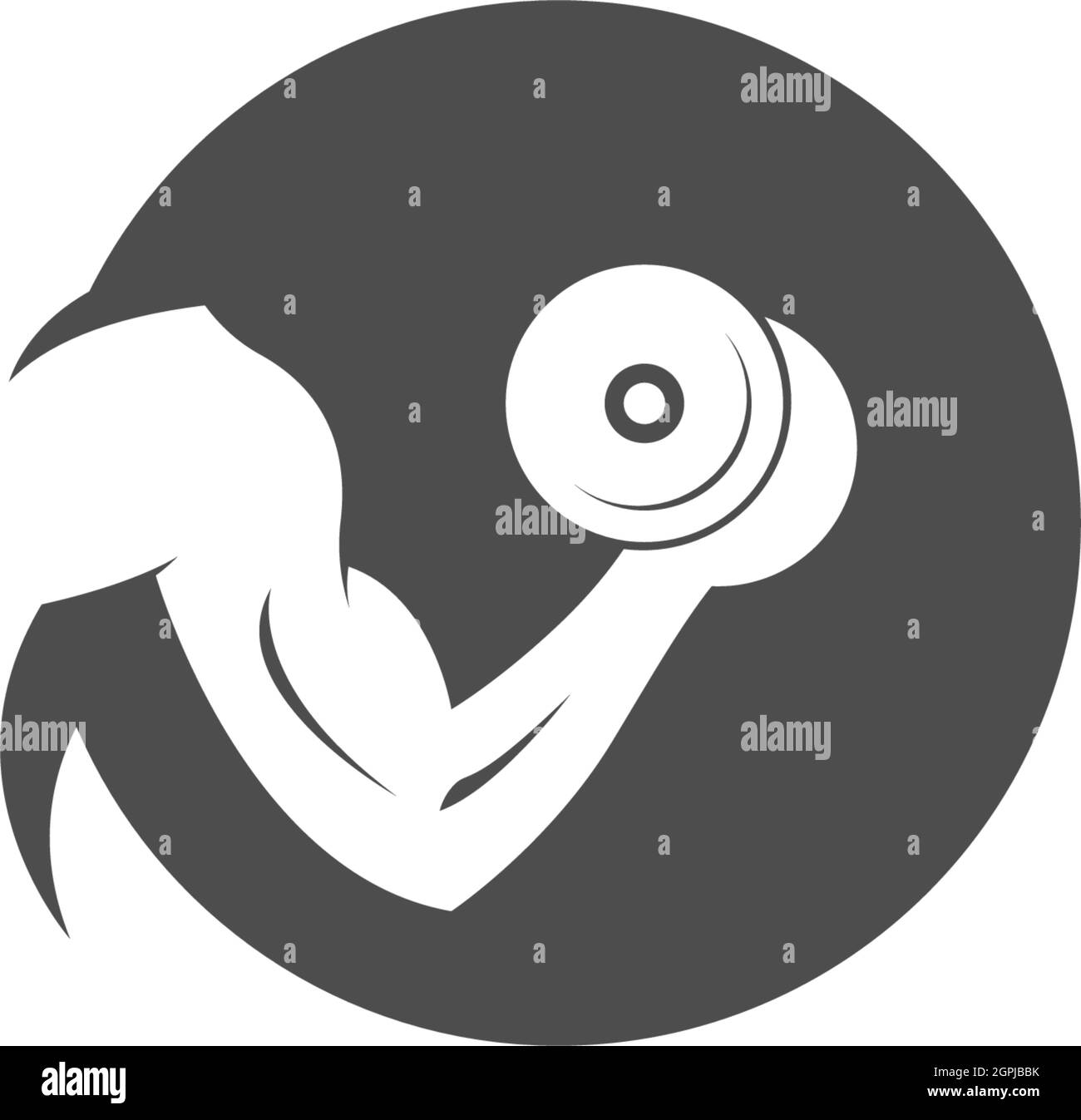 Modèle d'illustration vectoriel de conception de logo d'icône de bras ...