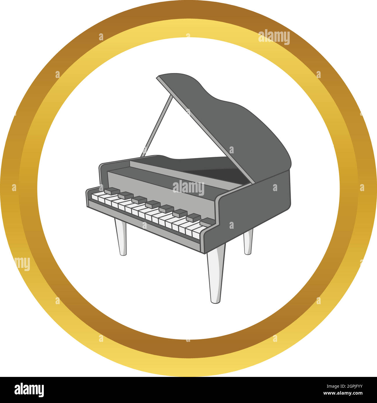 Piano blanc Banque d'images vectorielles - Alamy