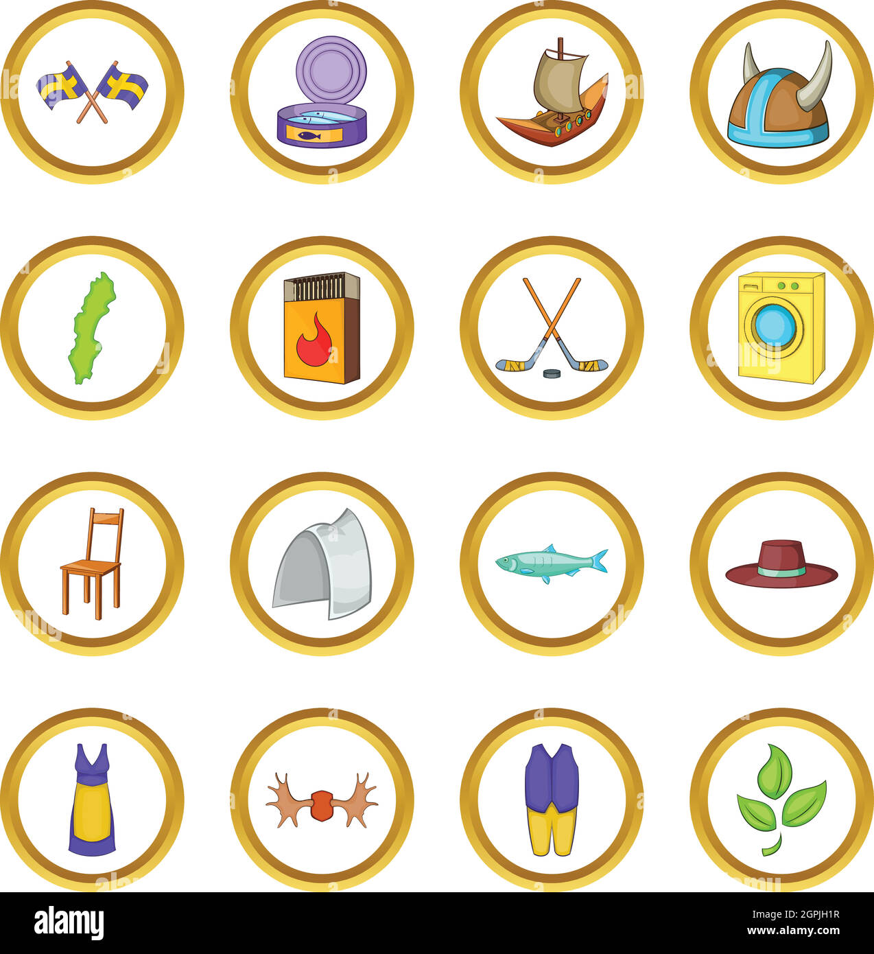 Bateau De Stockholm Banque d'images vectorielles - Alamy