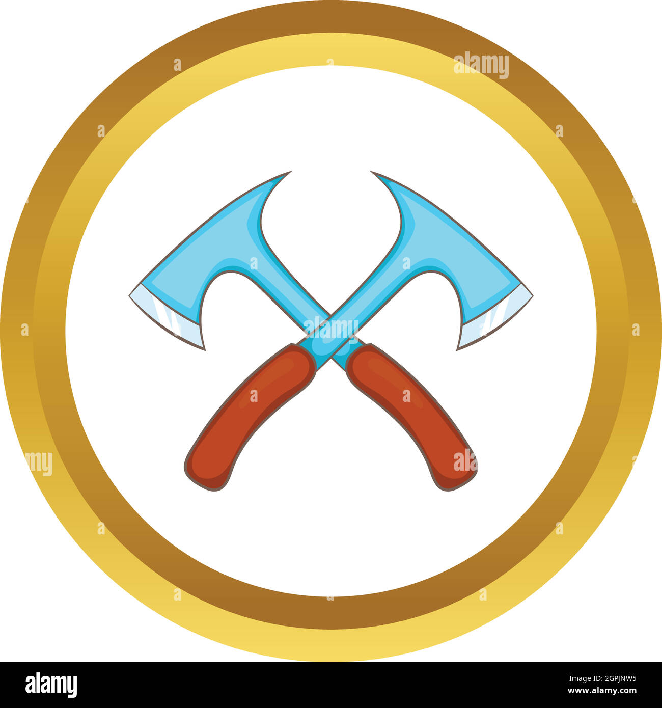 Crossed axes Banque d'images vectorielles - Alamy
