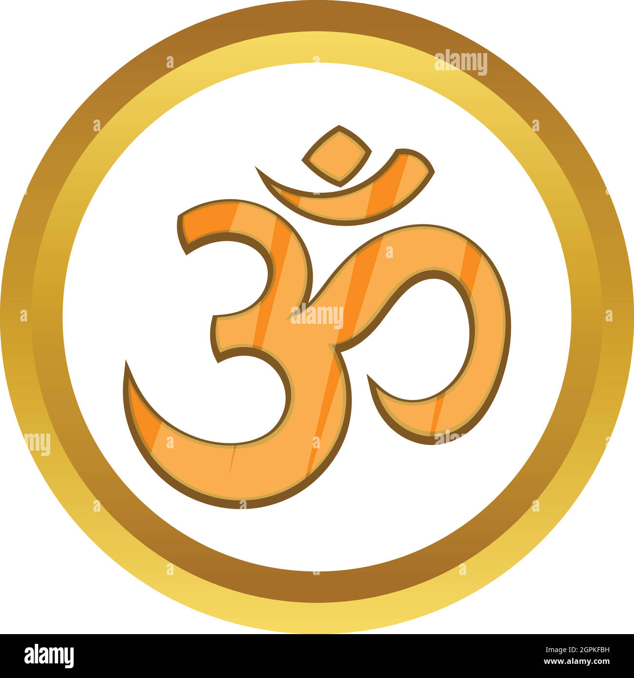 Icône vecteur symbole Om hindou Image Vectorielle Stock - Alamy