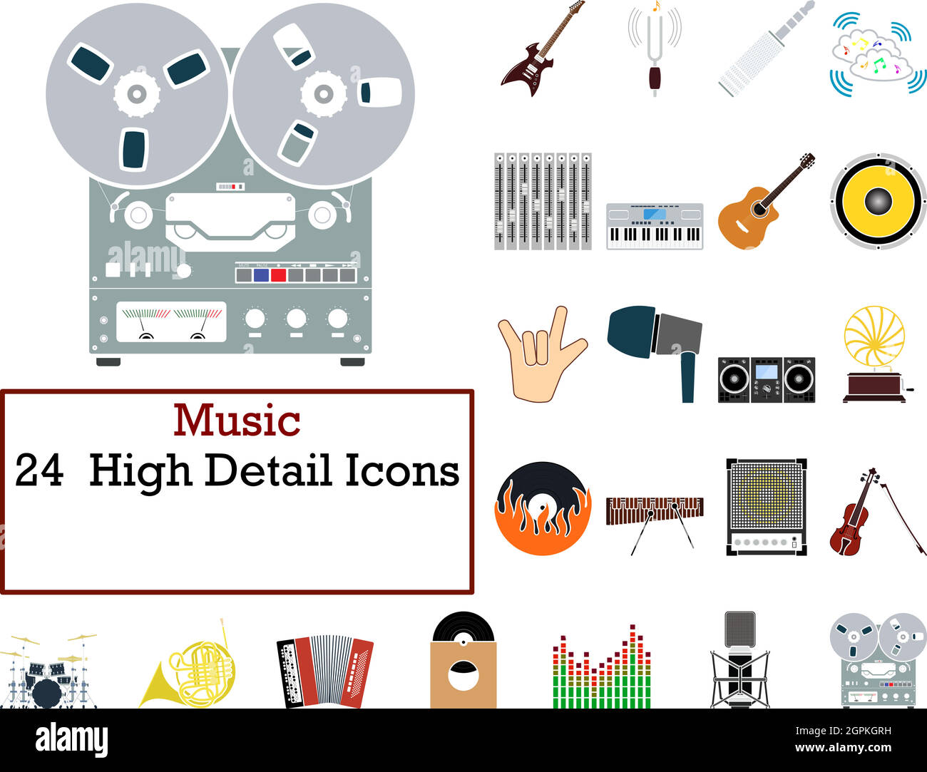 Icône de la musique Banque d'images vectorielles - Alamy