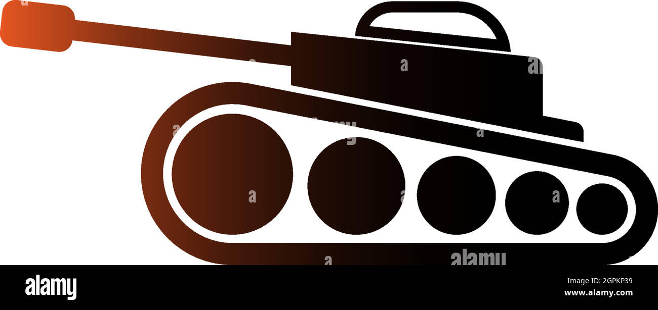 Modèle de conception de logo d'icône de char militaire, de char ...