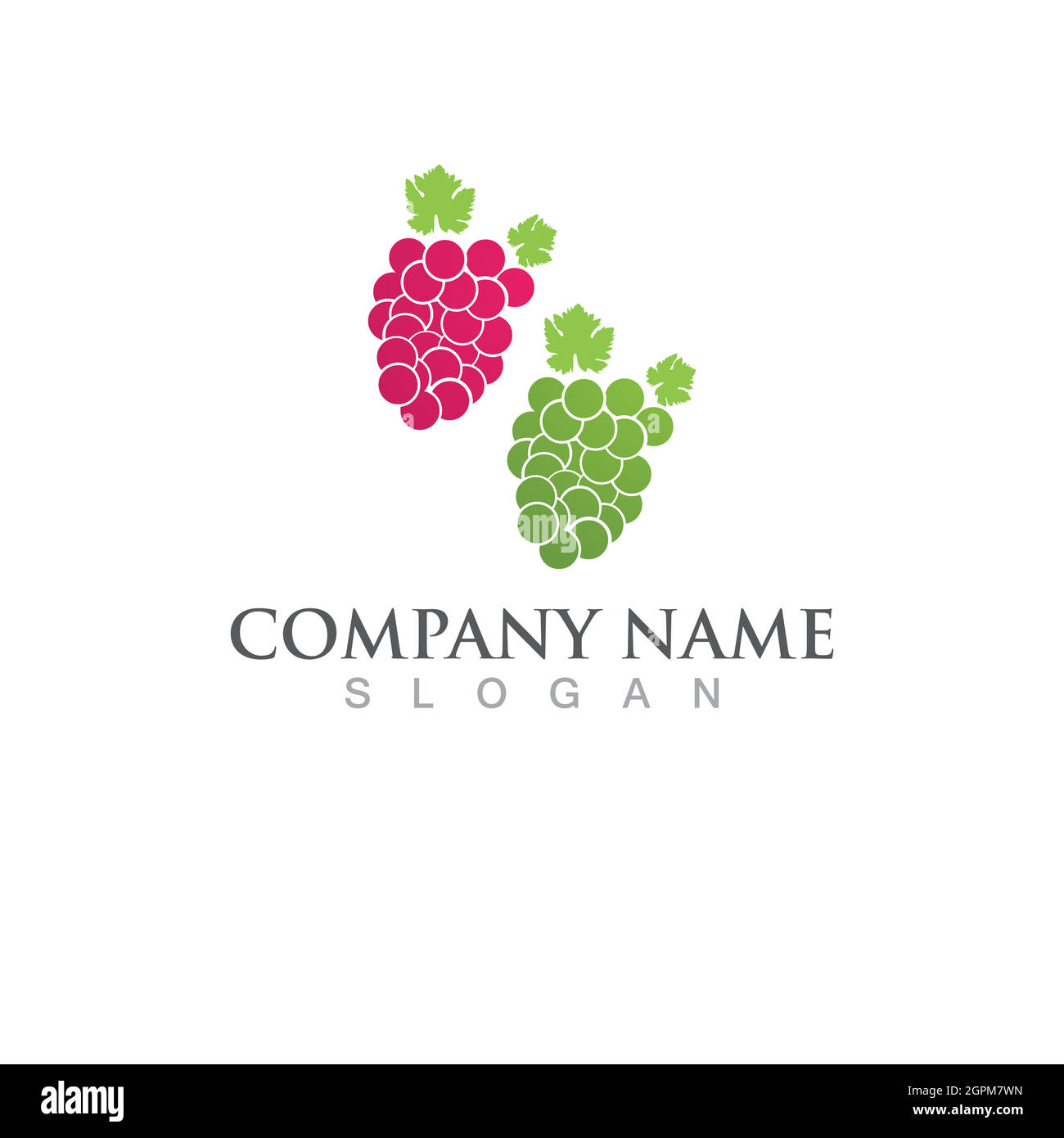 Bunch of grapes illustration Banque d'images vectorielles - Alamy