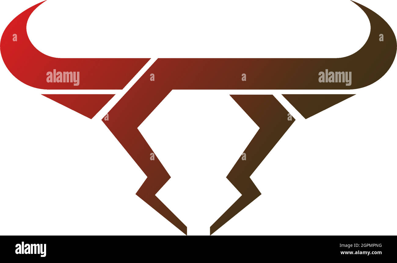 Logo Bul Icon, logo de l'icône de la tête de buffle design vectoriel ...