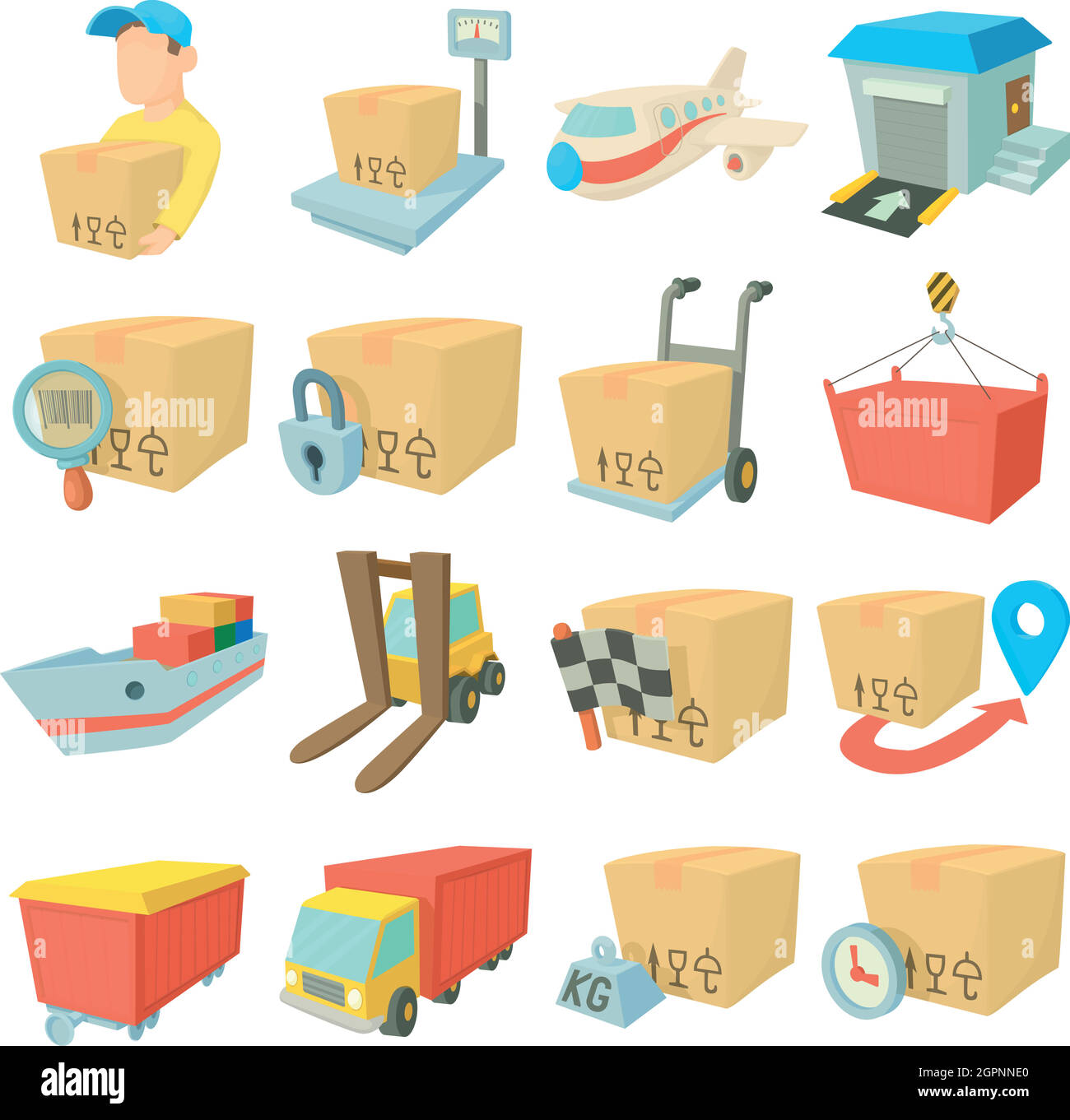 Logistics icons Banque de photographies et d’images à haute résolution ...