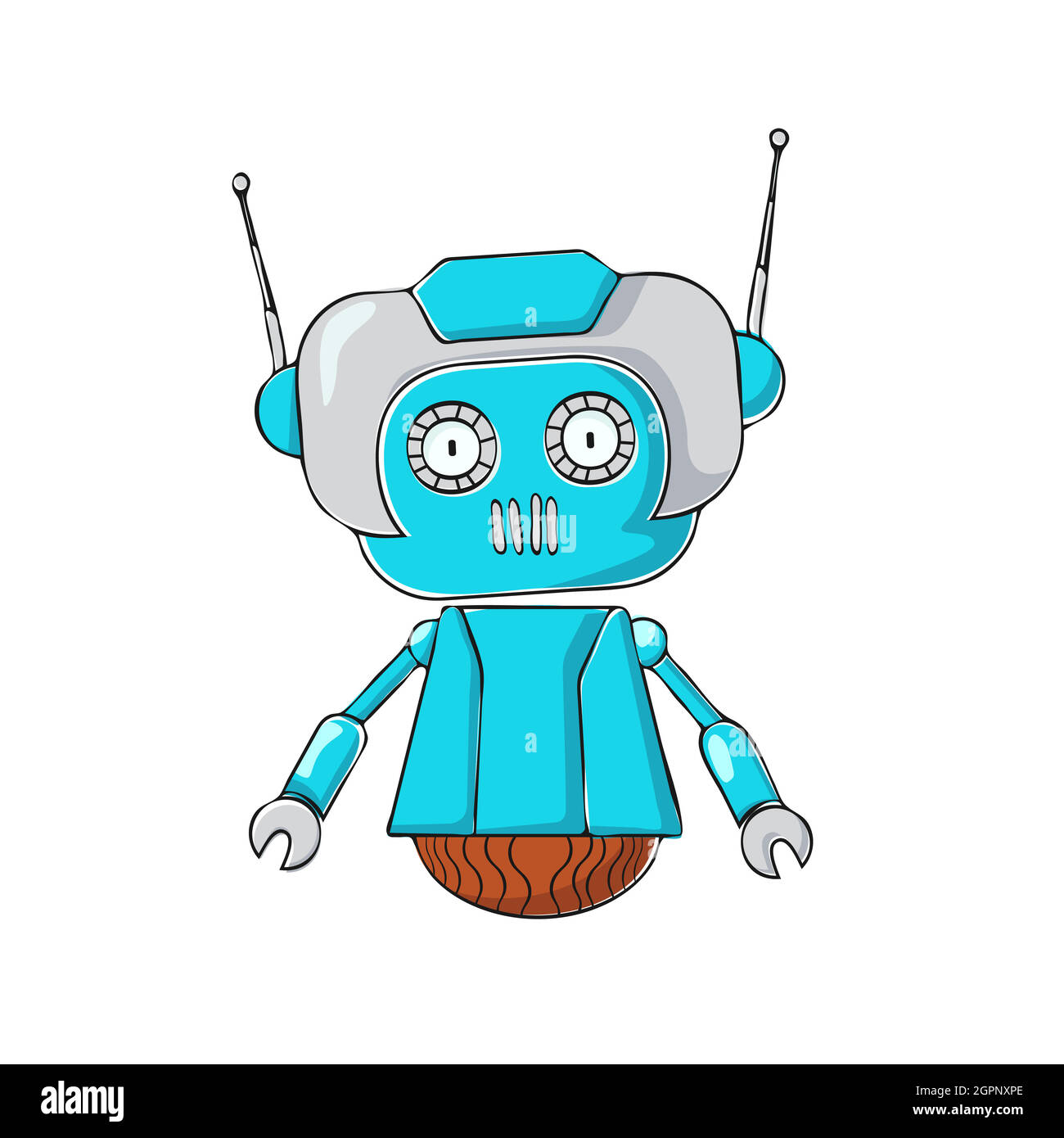 Bot cute Banque d'images vectorielles - Alamy