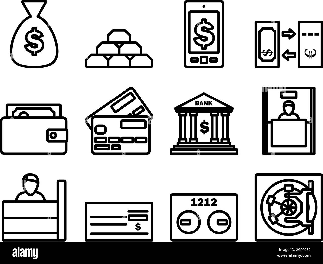 Symbole banque Banque d'images noir et blanc - Page 2 - Alamy