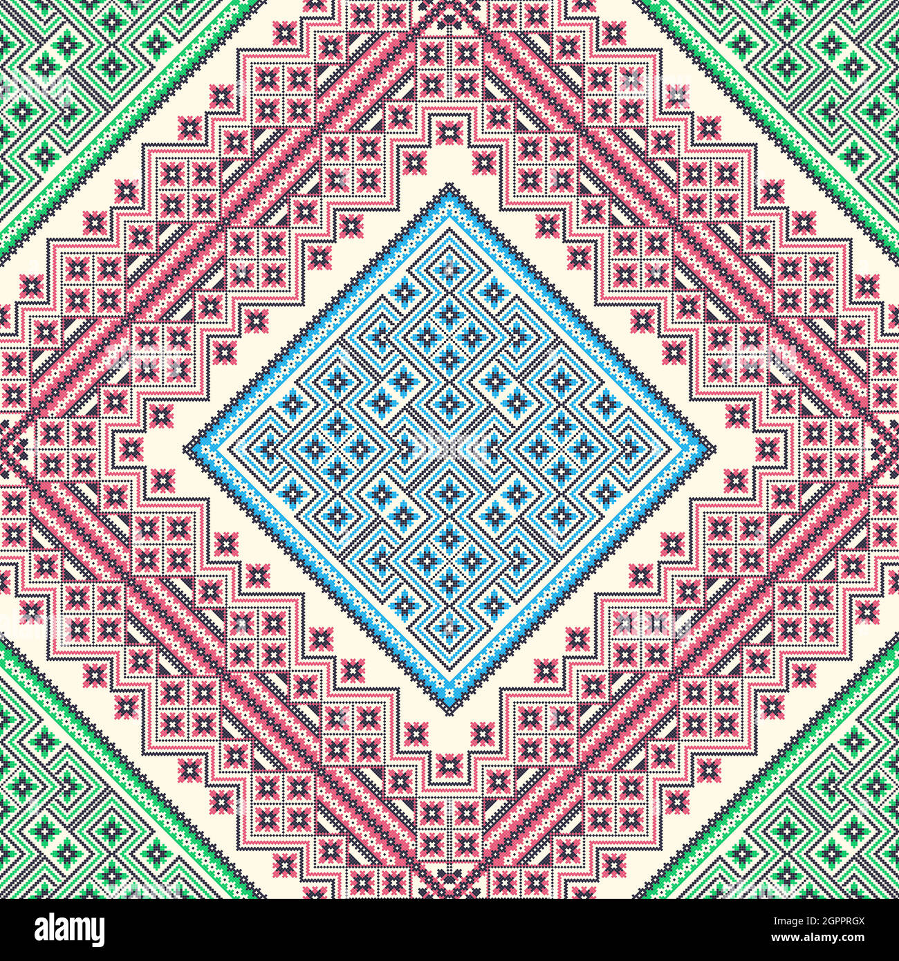Motif Traditionnel Roumain Banque d'images vectorielles - Alamy