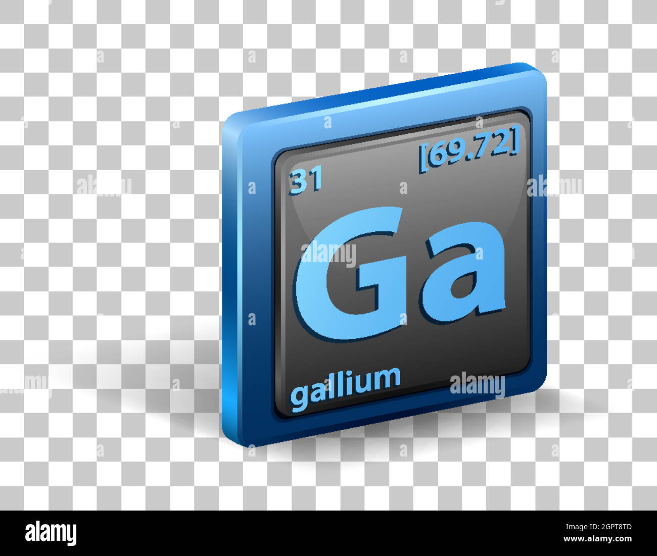 Gallium atomic structure Banque d'image et photos - Alamy