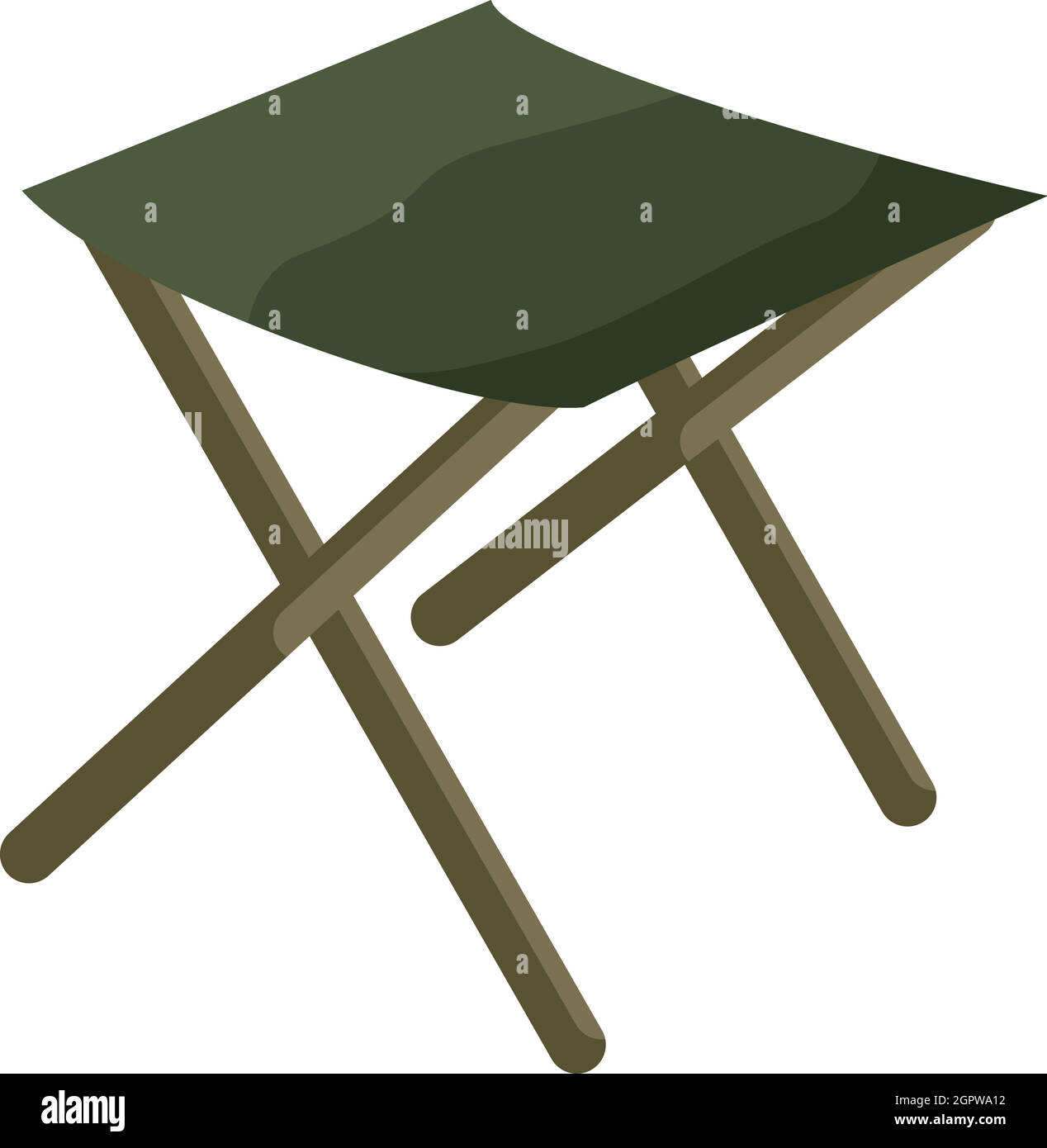 Chaise pliante, icône de style cartoon Image Vectorielle Stock - Alamy