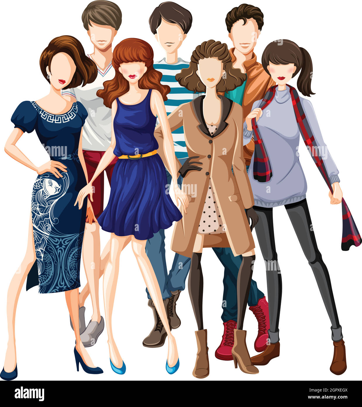 Modélisation de mode Banque d'images vectorielles - Alamy