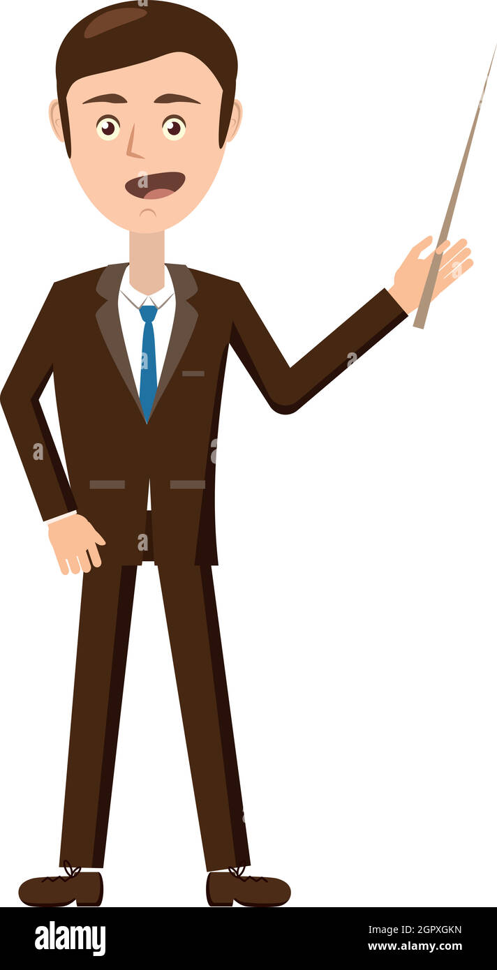 Lever la main dessin humoriste Banque d'images vectorielles - Alamy