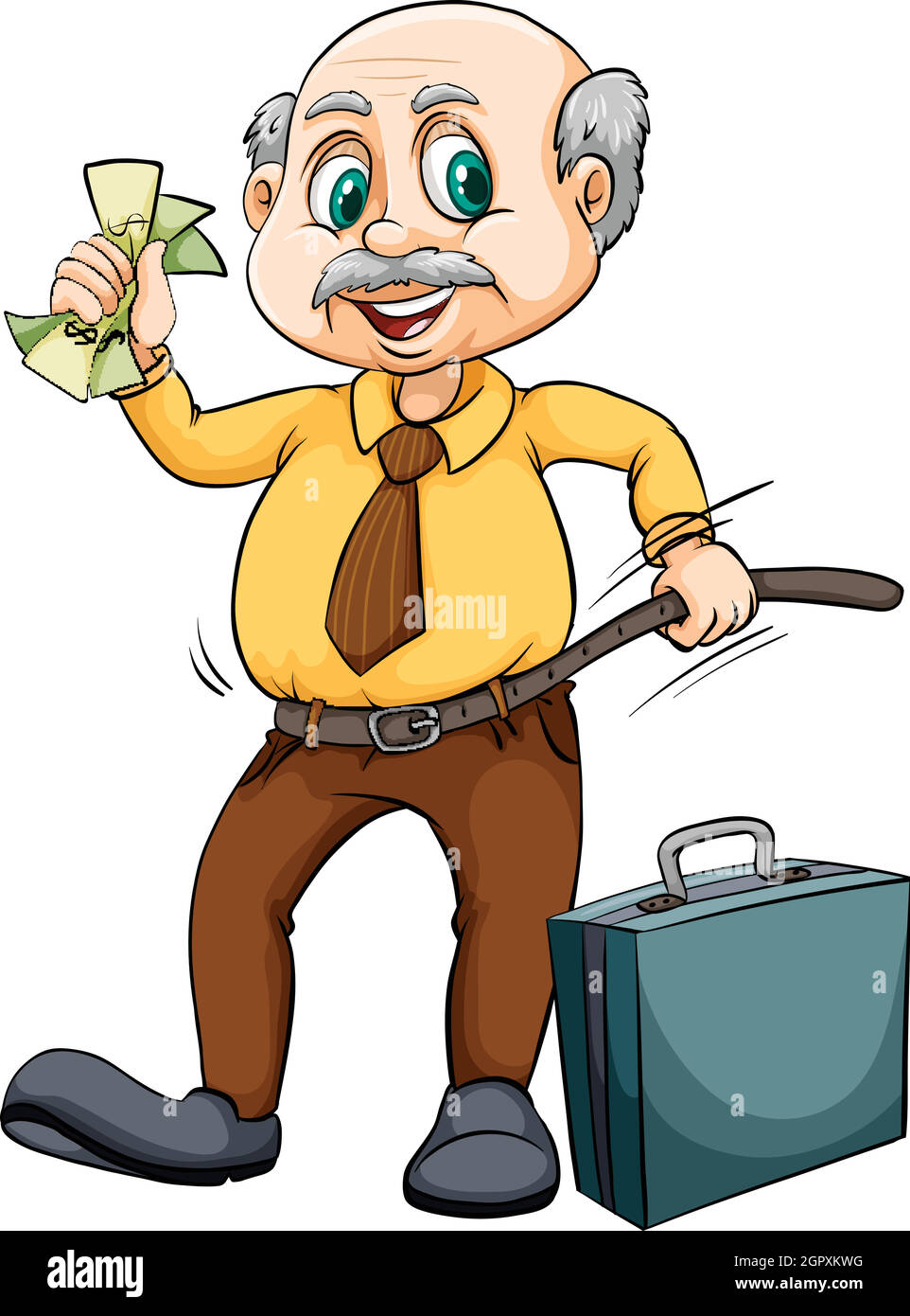 Vieillard dessin Banque d'images vectorielles - Alamy