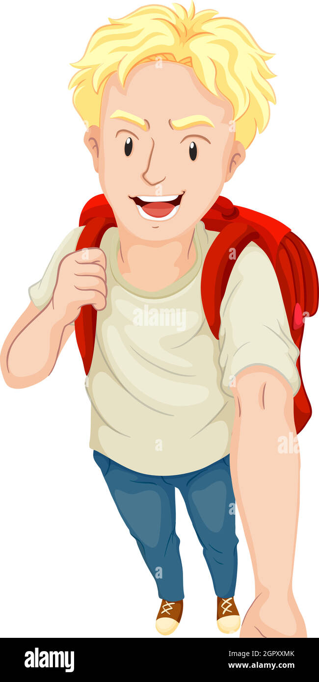 Dessin bonhomme touriste Banque d'images vectorielles - Alamy