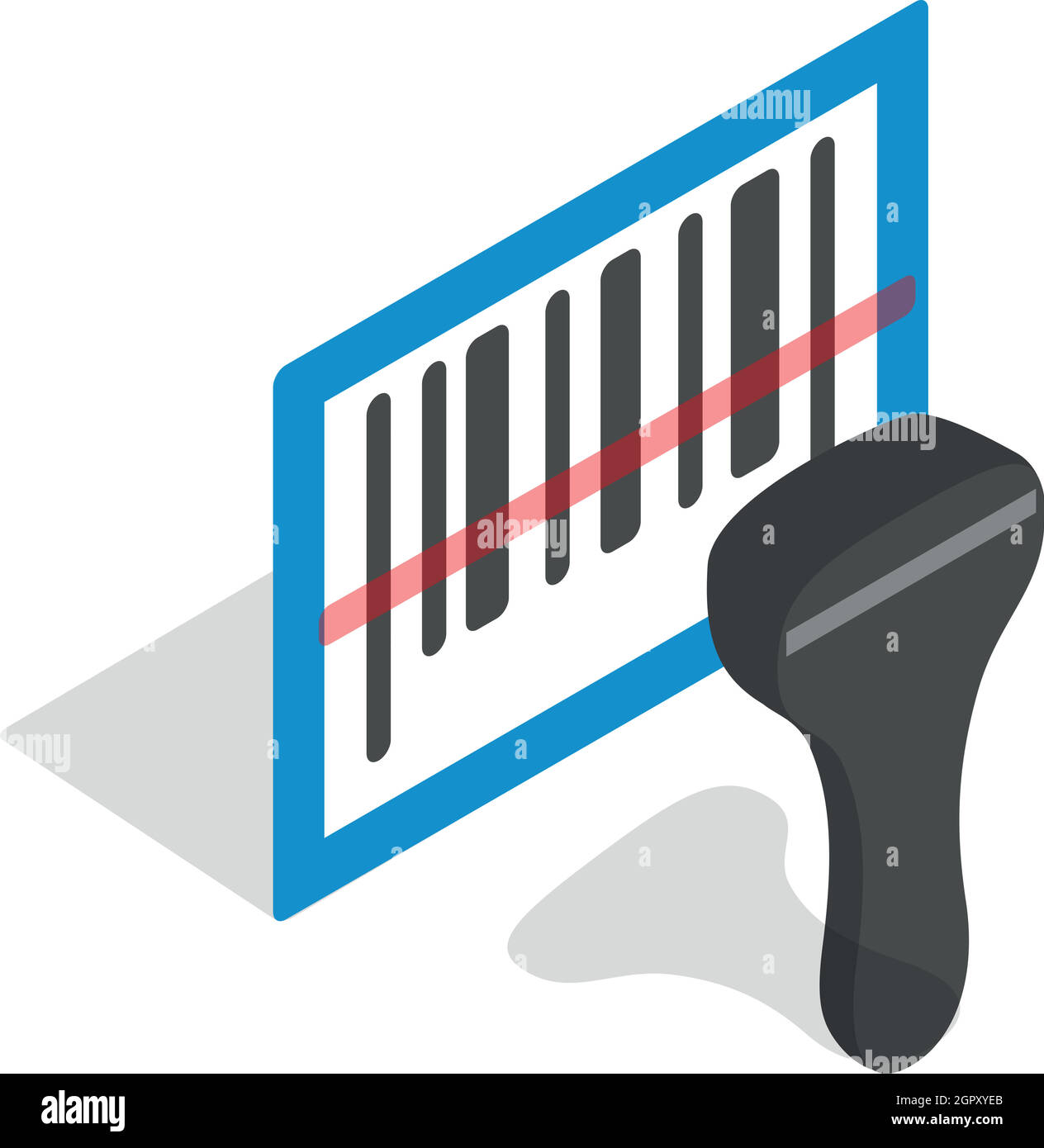 Code barres 3d Banque d'images vectorielles - Alamy