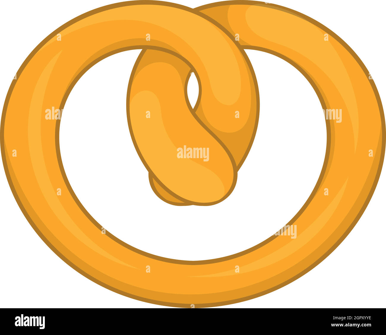 L'icône de bretzel dans cartoon style Image Vectorielle Stock - Alamy