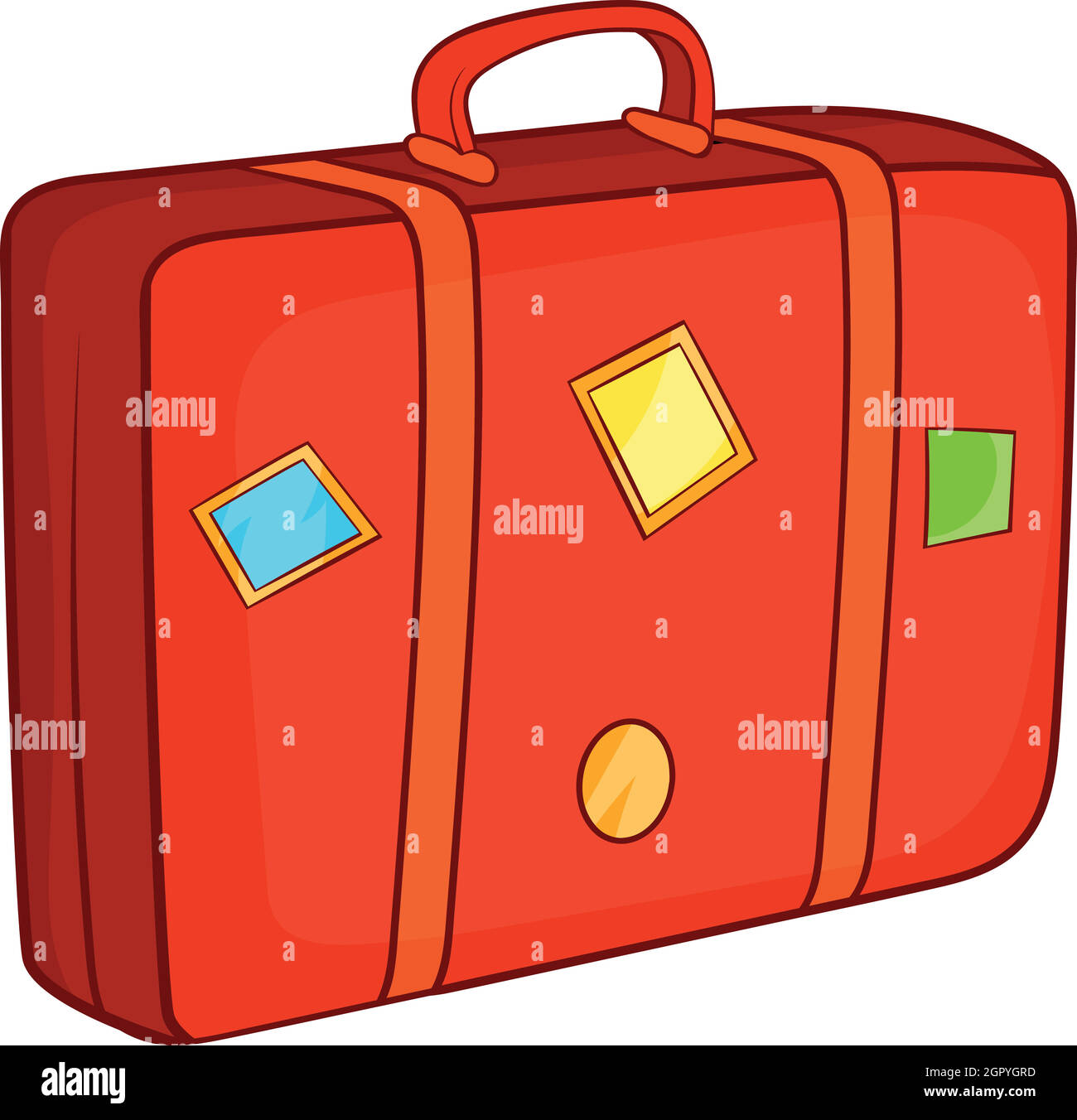 Passager avec valise Banque d'images vectorielles - Alamy