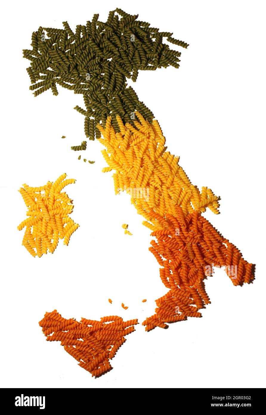 Map of italy pasta Banque de photographies et d’images à haute ...