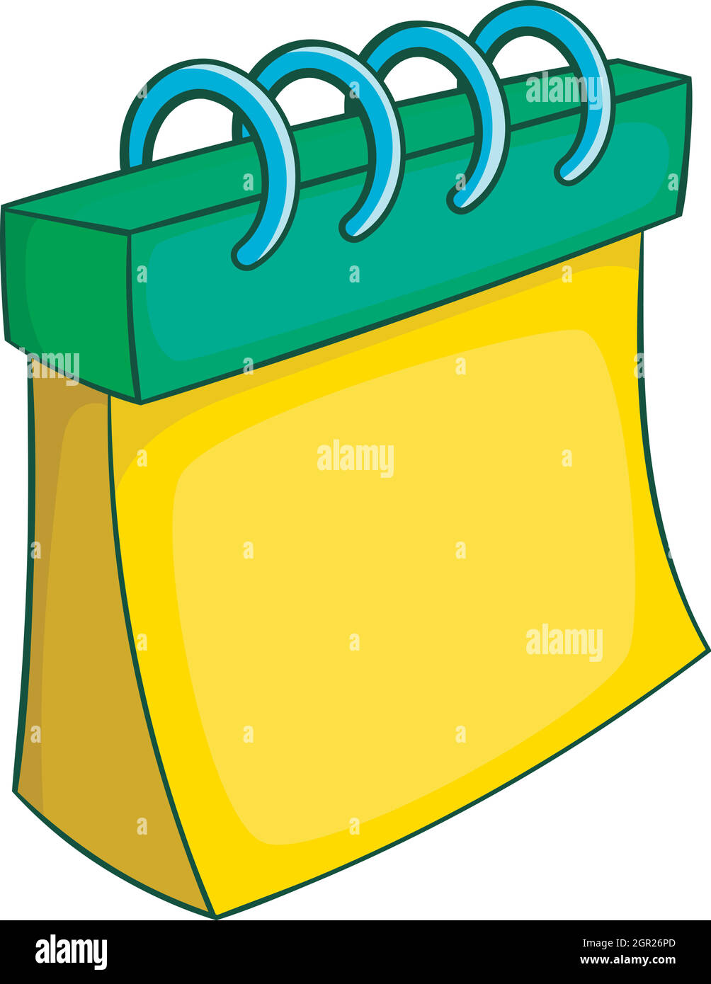 L'icône de calendrier dans un style cartoon Image Vectorielle Stock - Alamy