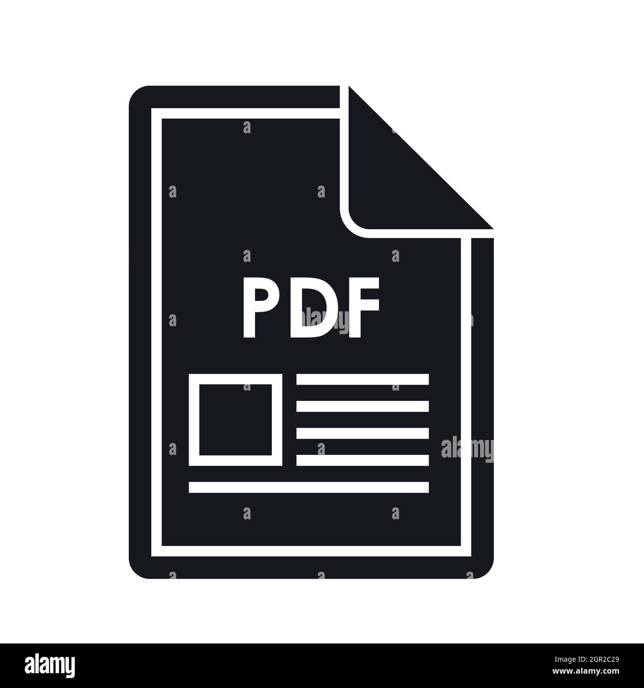 Pdf icon Banque d'images vectorielles - Alamy