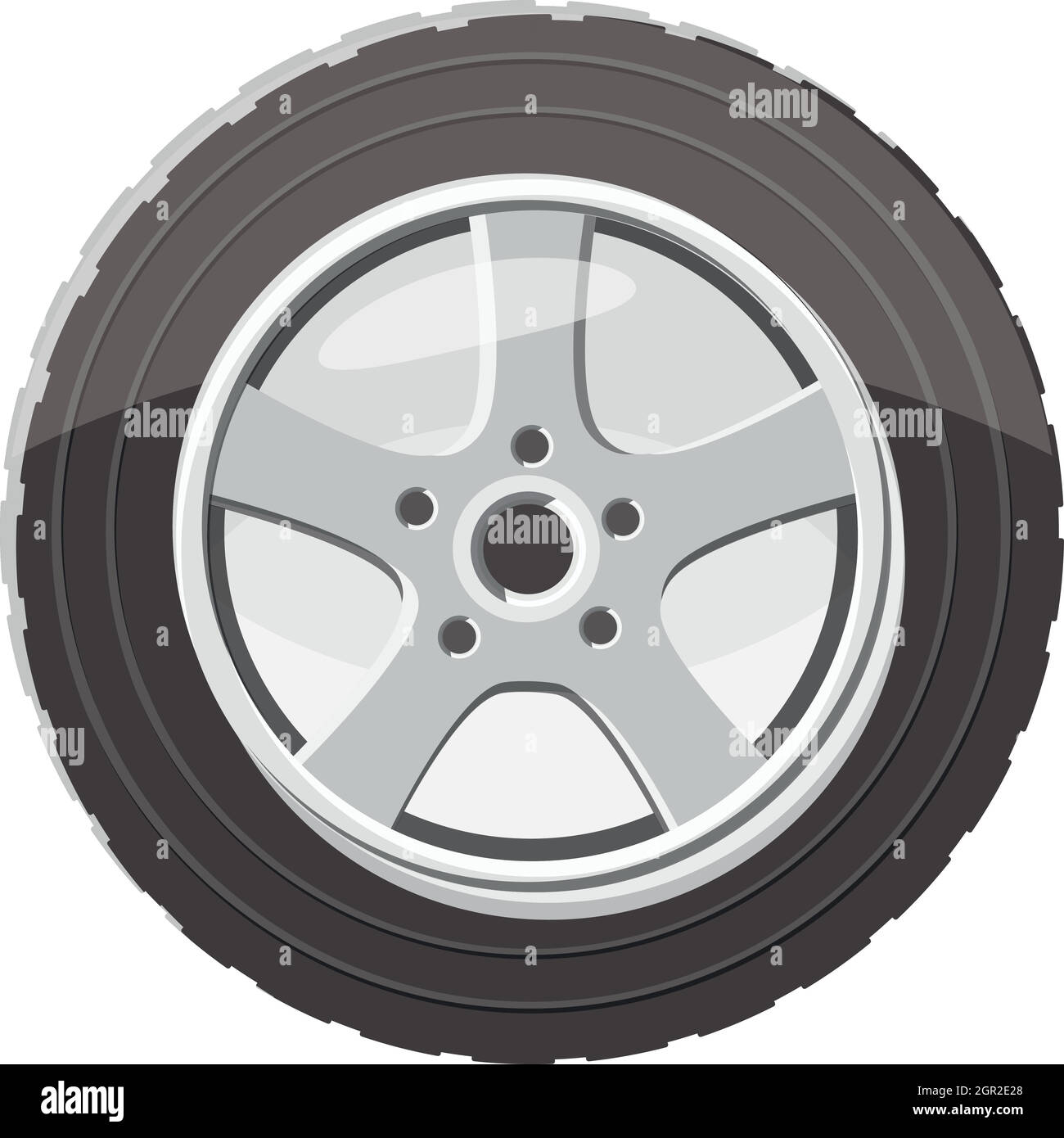 Roue de voiture Banque d'images vectorielles - Alamy