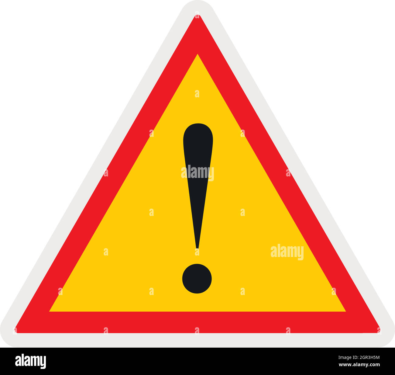 Panneau attention Banque d'images vectorielles - Alamy