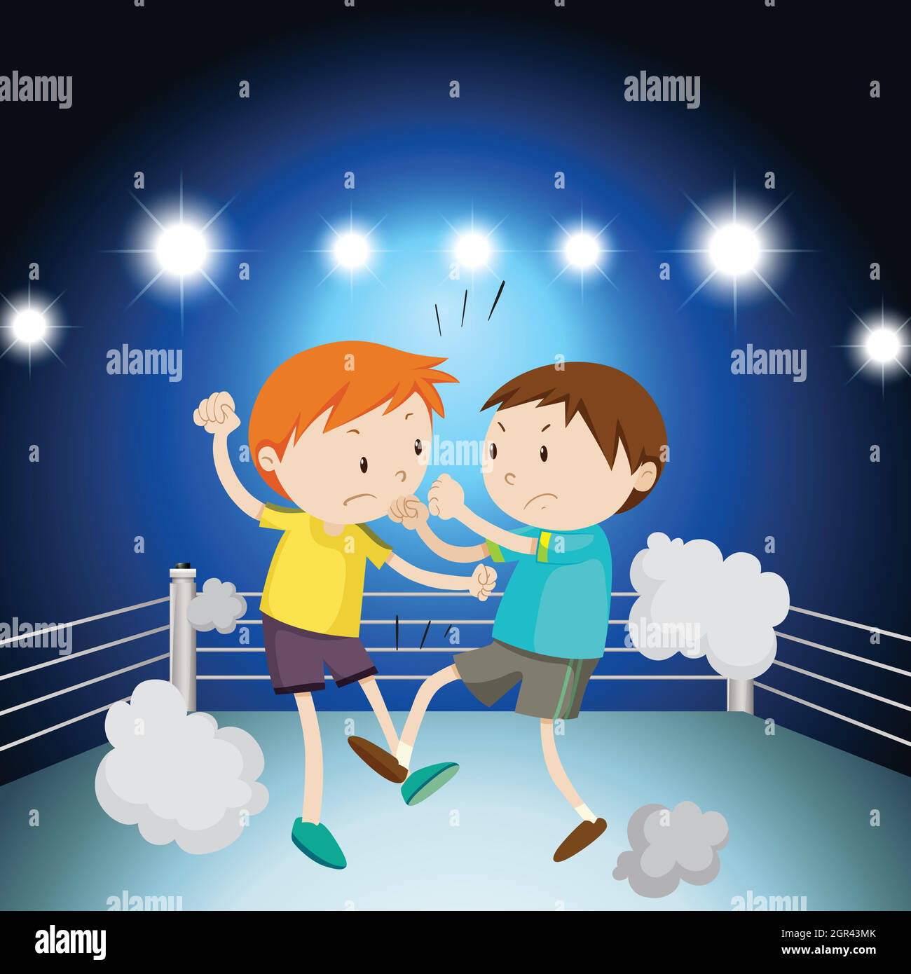 Boys fighting Banque d'images vectorielles - Alamy