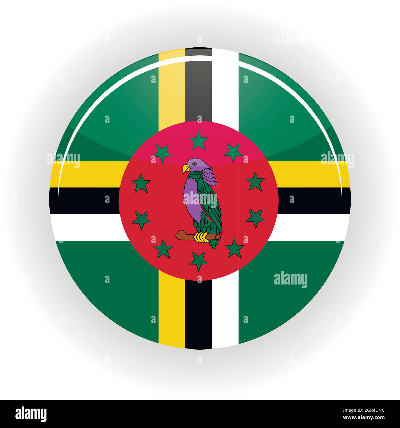 Drapeau dominique Banque d'images vectorielles - Alamy