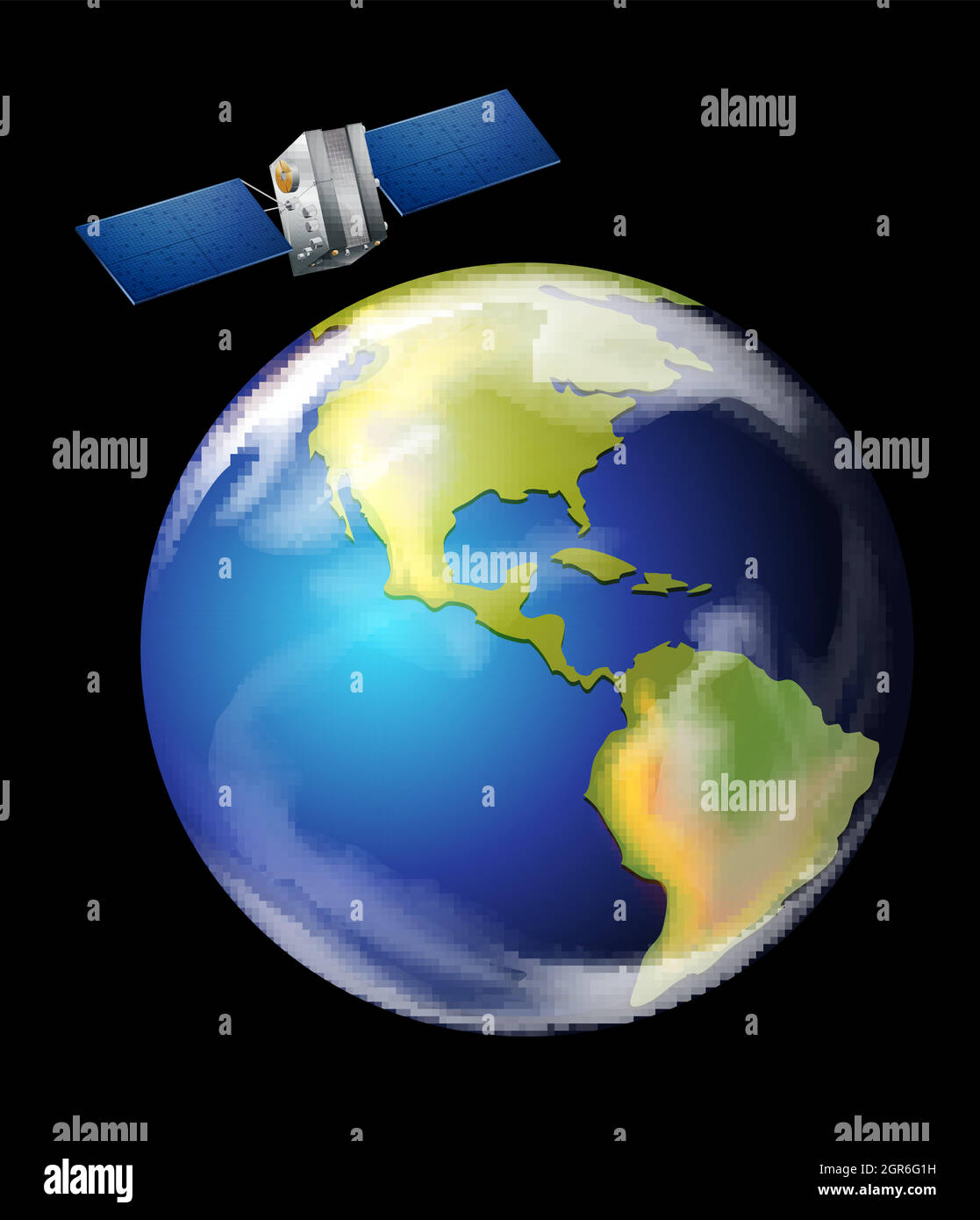 Orbite terrestre basse Banque d'images vectorielles - Alamy