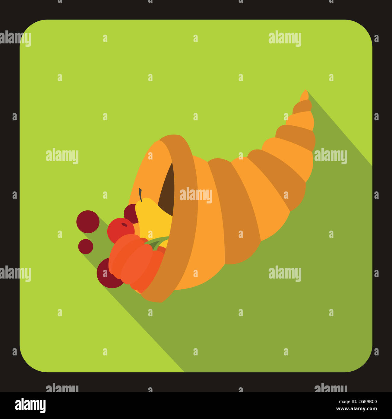 Cornucopia horn of plenty Banque d'images vectorielles - Alamy